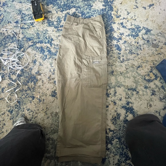 Wrangler | Pants | Wrangler Cargo Open Wide Leg 4 X 30 Hunter Green ...